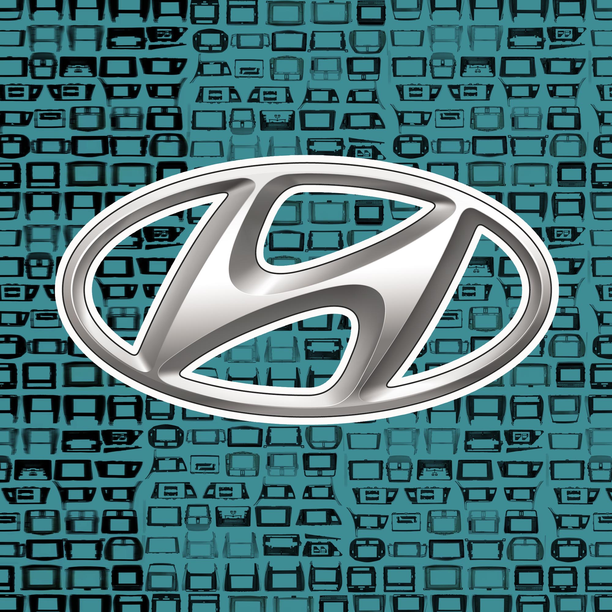 HYUNDAI Car Frame Kit For 9 inch and 10 inch android screen – shashat ...